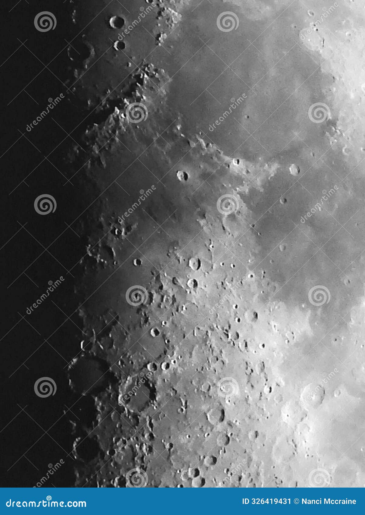 Moon Closeup Showing Apennine Mts Stock Image - Image of tycho, byrgius ...