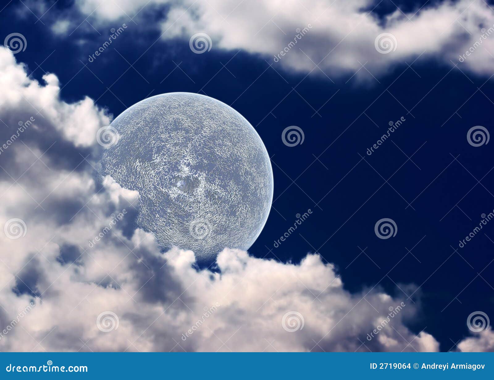 The moon in clouds stock photo. Image of backgrounds, moonlight - 2719064