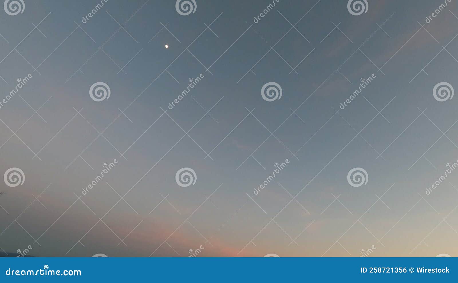 Moon in Cloudy Sky during Sunset Stock Footage - Video of cloudy ...