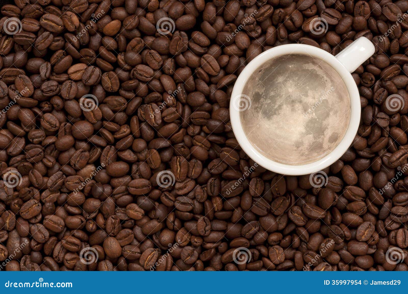 Moon coffee stock photo. Image of addiction, cafacopy - 35997954