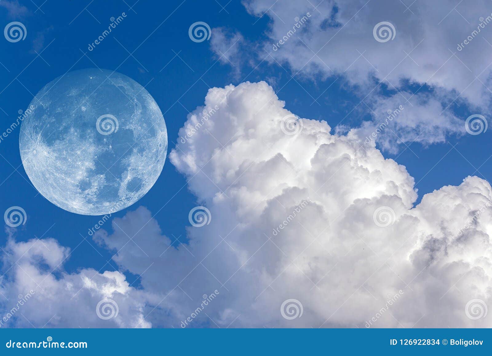 Moon Collage Of Night Bench In Mist Dark Tree Alley With Lamps A Stock ...