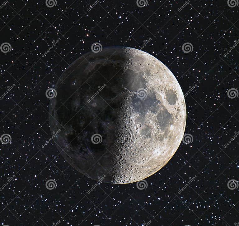 Moon dark and light side stock photo. Image of night - 233604264