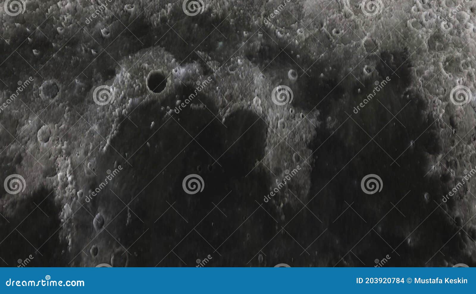Moon With Craters. Vector Illustration Cartoon Moon. Hand Drawn Moon ...