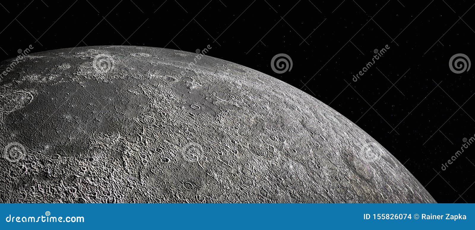 Moon 3d Rendering,this Image Elements Furnished by NASA Stock ...