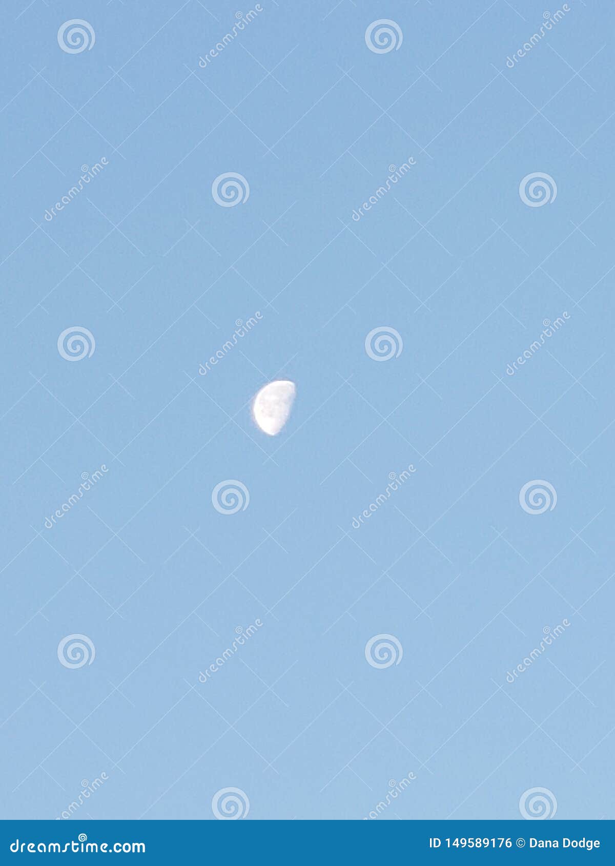 Moon in the day light stock photo. Image of moon, light - 149589176