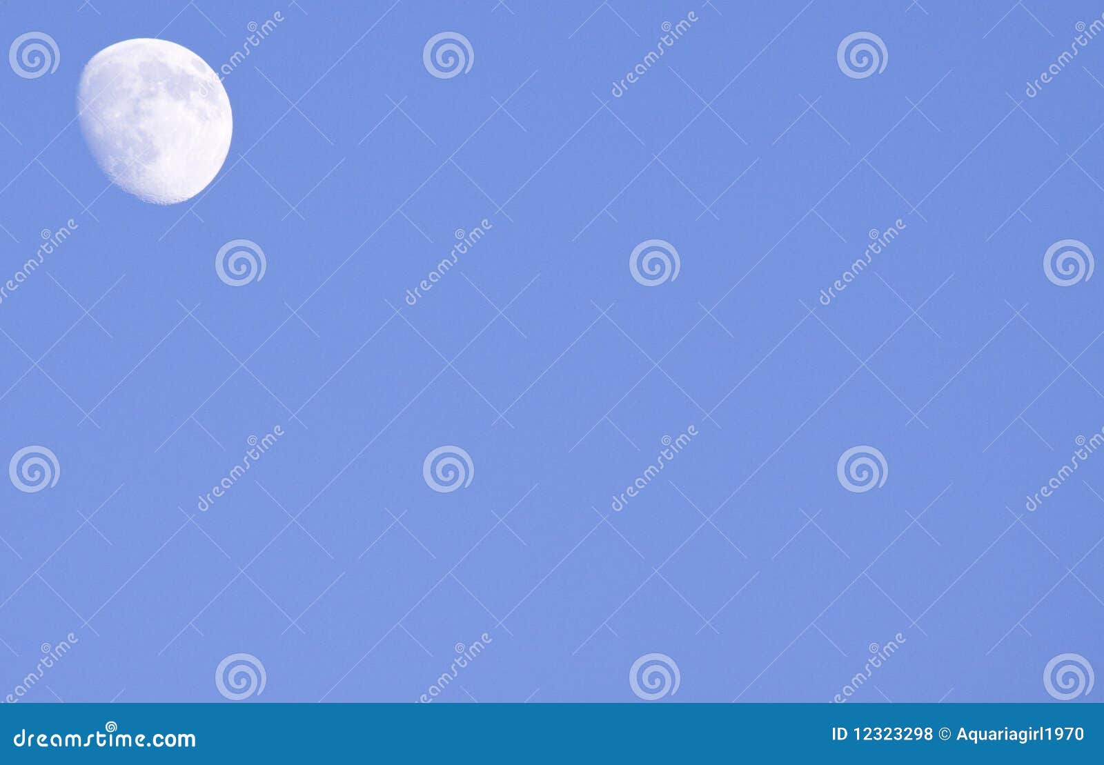 Moon by daylight stock photo. Image of landscape, daytime - 12323298