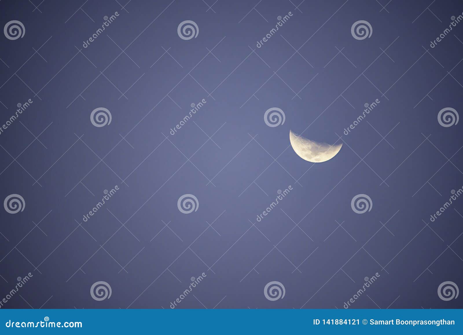 Moon in Daylight on the Bright Sky Stock Image - Image of dusk, beauty ...