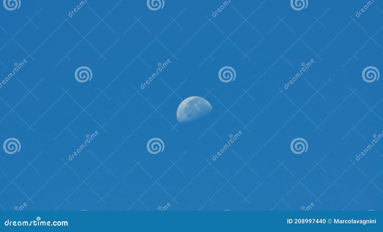 Moon in the daylight stock photo. Image of light, planet - 208997440