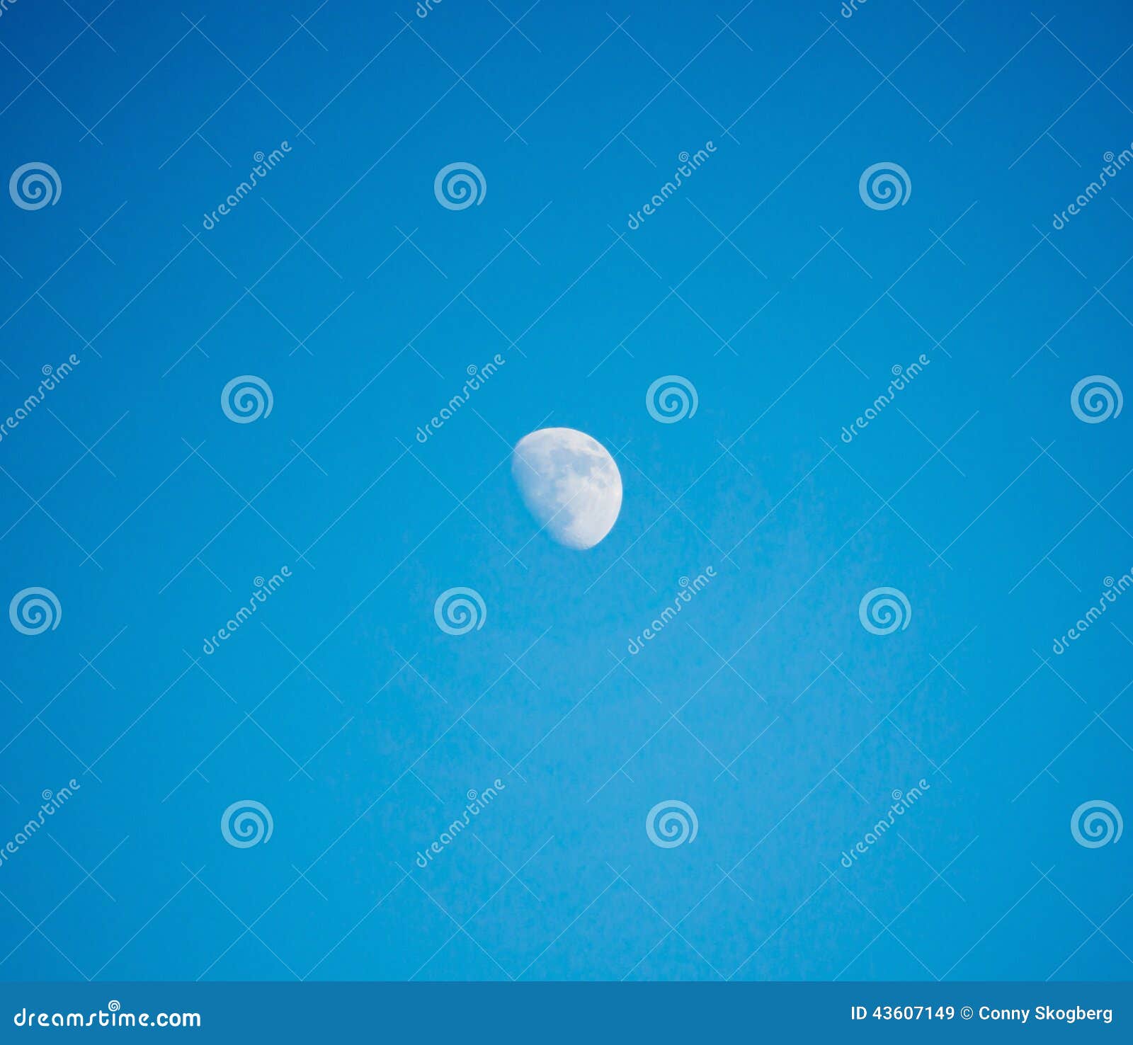 Moon in daylight stock image. Image of clear, moon, blue - 43607149