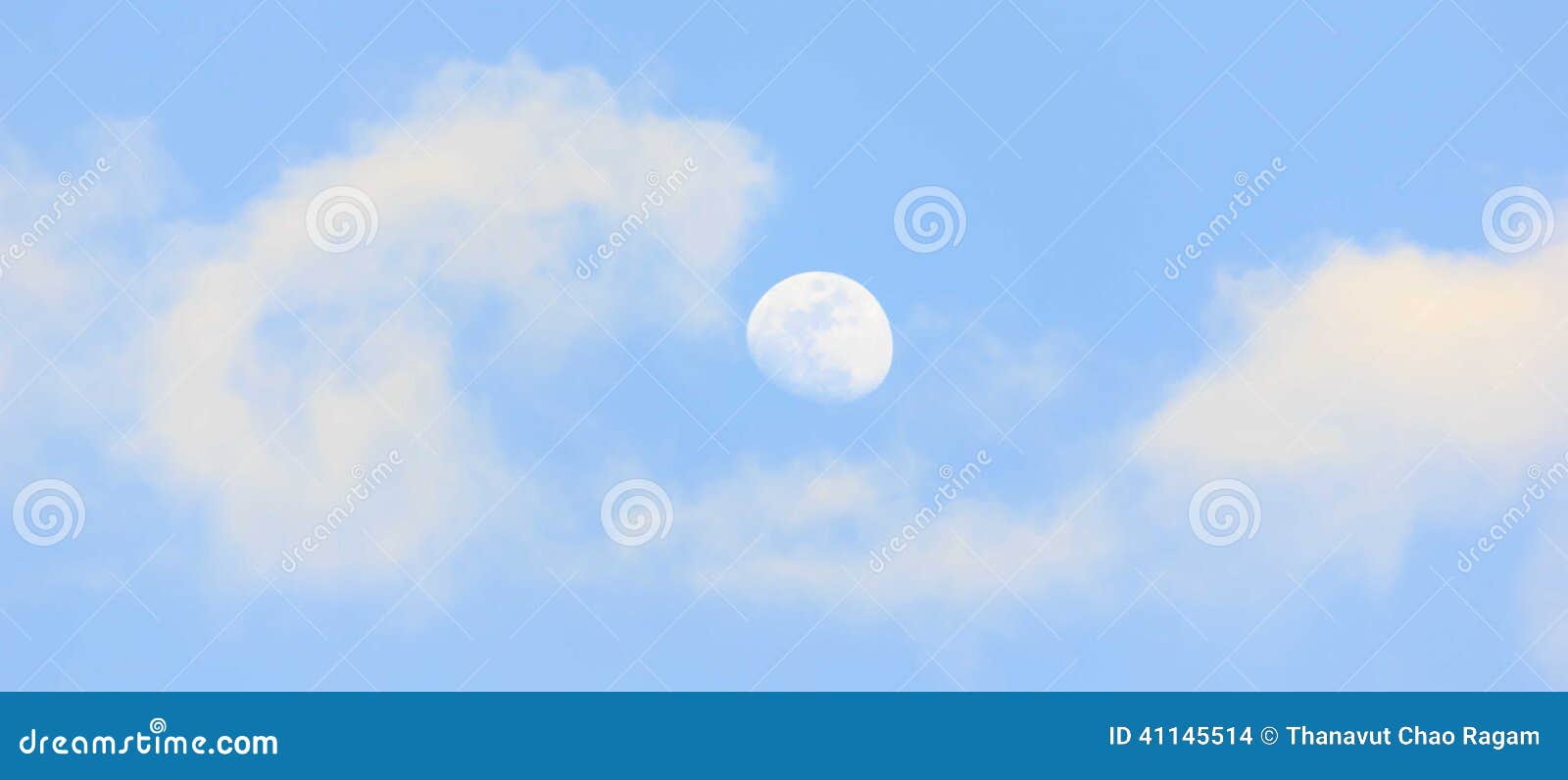 Moon in the daytime stock photo. Image of lights, moonlight - 41145514