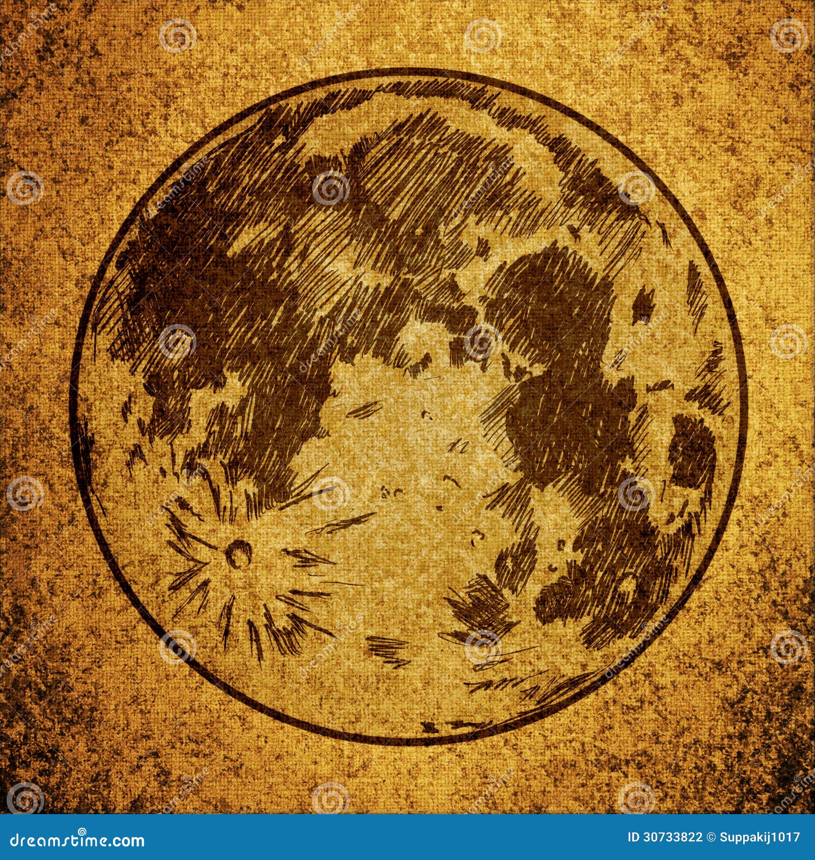 Moon stock illustration. Illustration of natural, pattern - 30733822