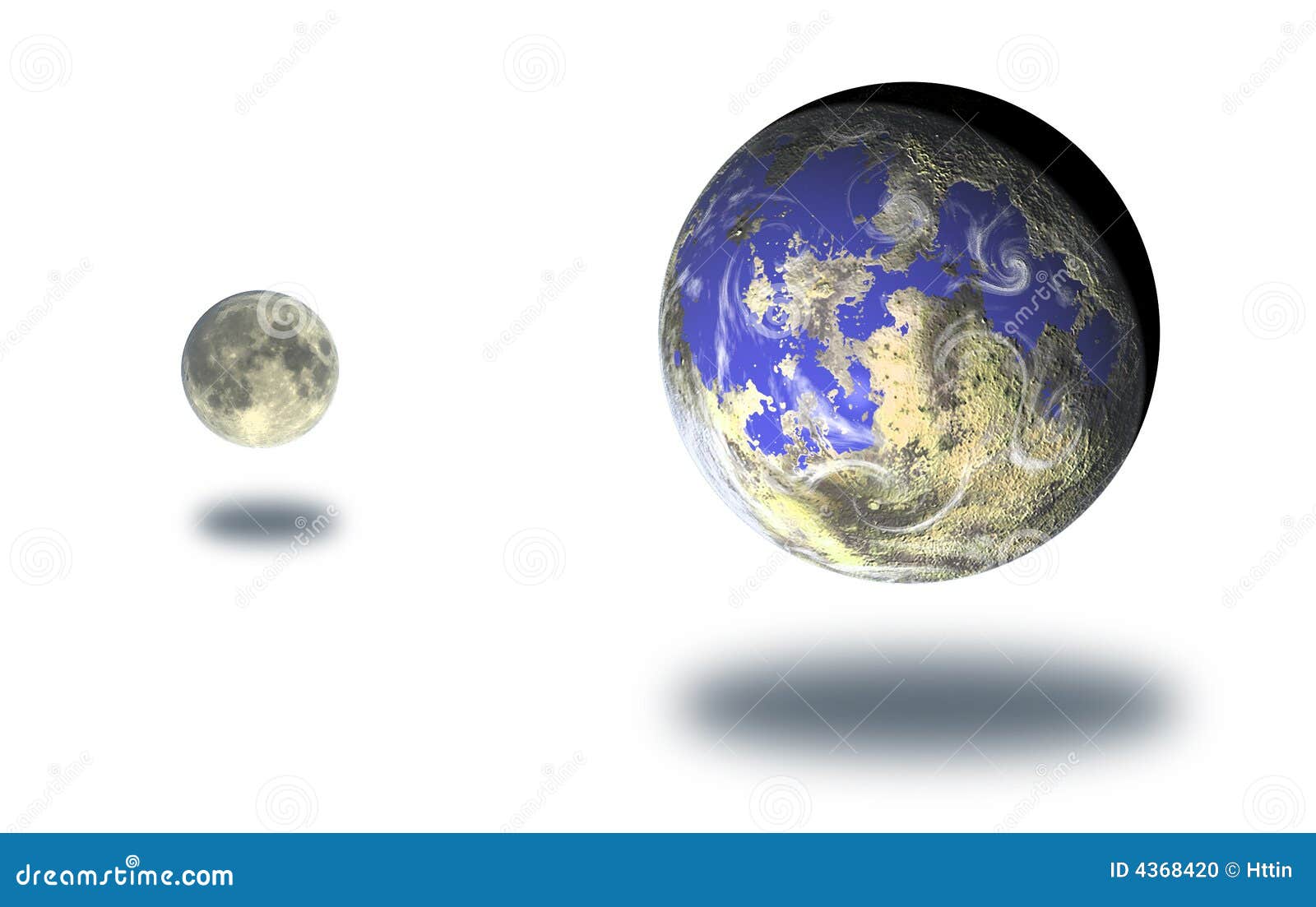 Moon and earth stock photo. Image of earth, large, astrology - 4368420