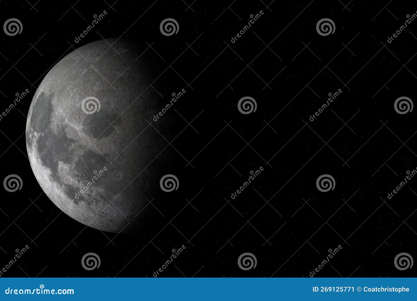 Moon of Earth - Solar System Stock Illustration - Illustration of ...