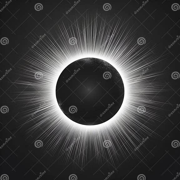 The Moon Eclipses the Sun, Creating a Total Solar Eclipse in the Sky ...