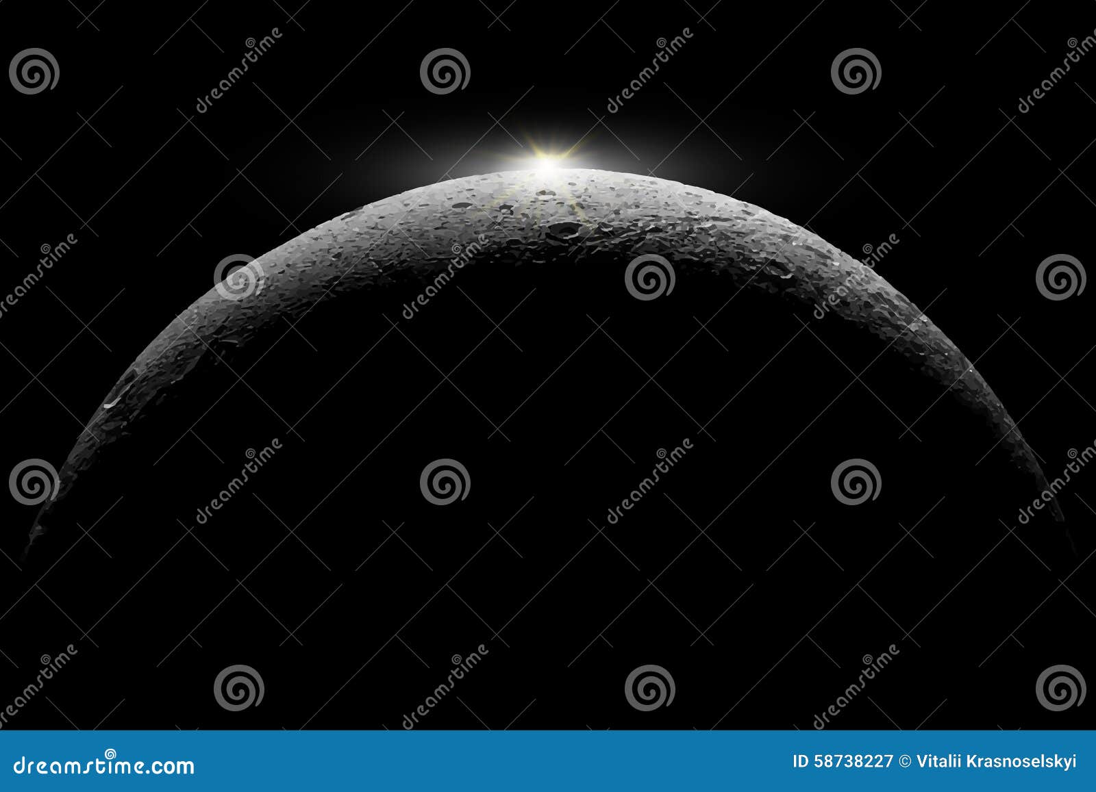 Moon .Elements of this Illustration Furnished by NASA Stock Vector ...