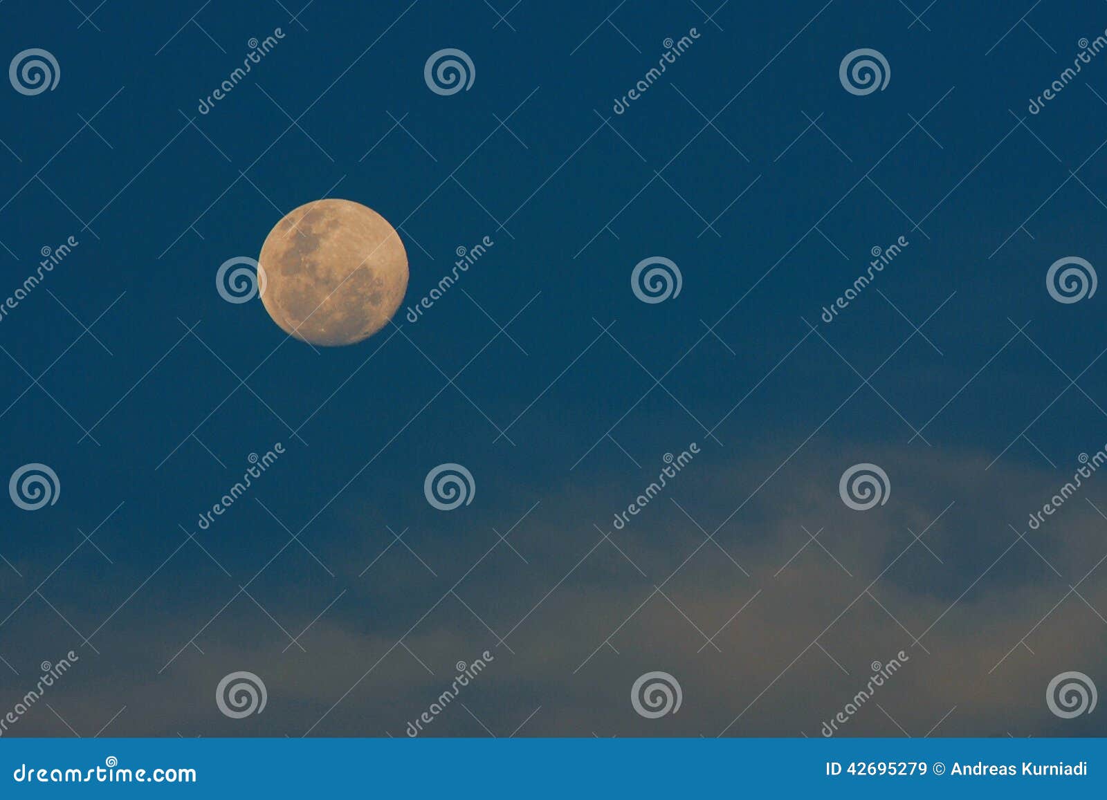 The moon stock image. Image of moonrise, clouds, lunar - 42695279
