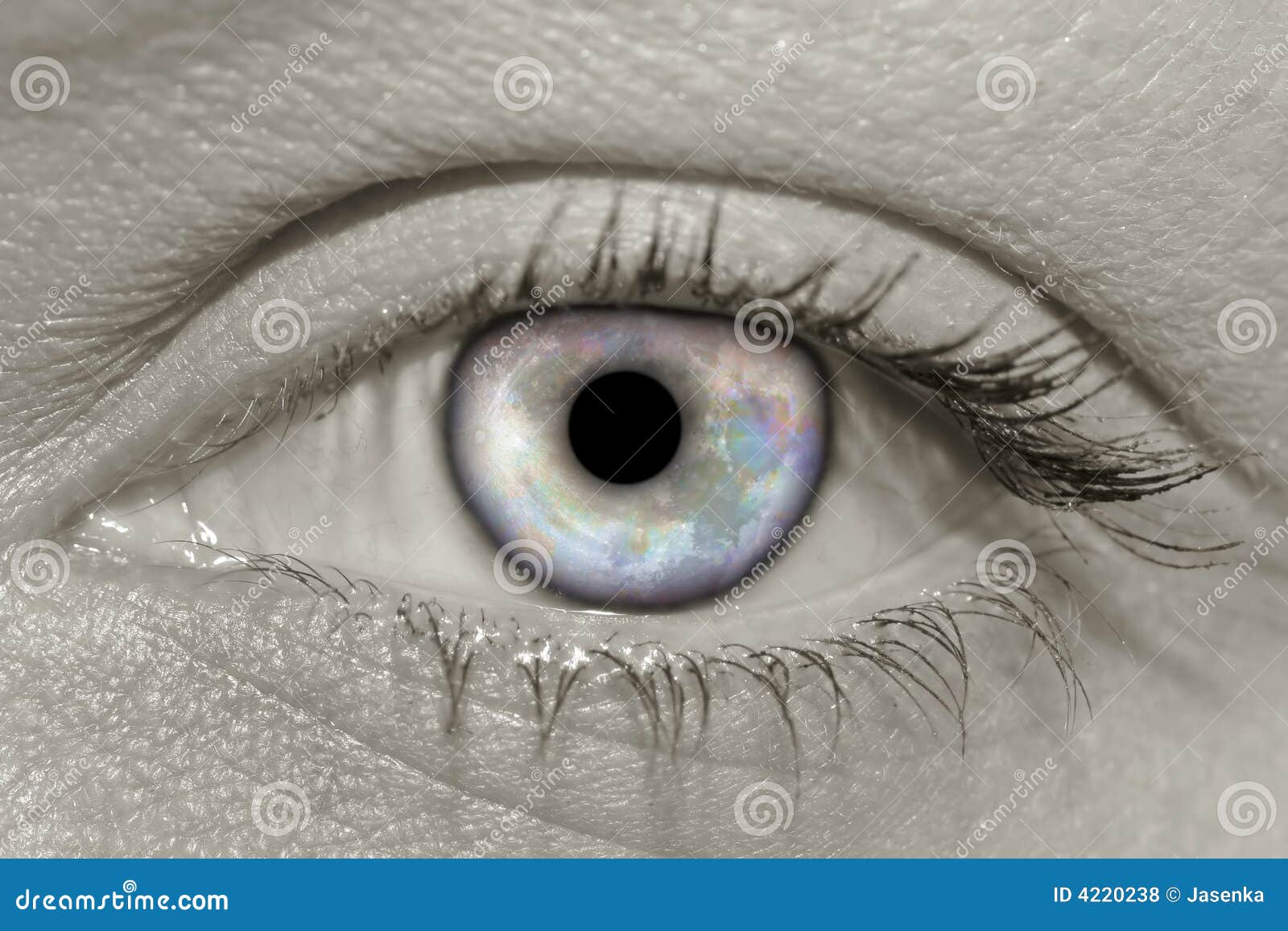 Moon in eye stock photo. Image of astronomy, white, moon - 4220238