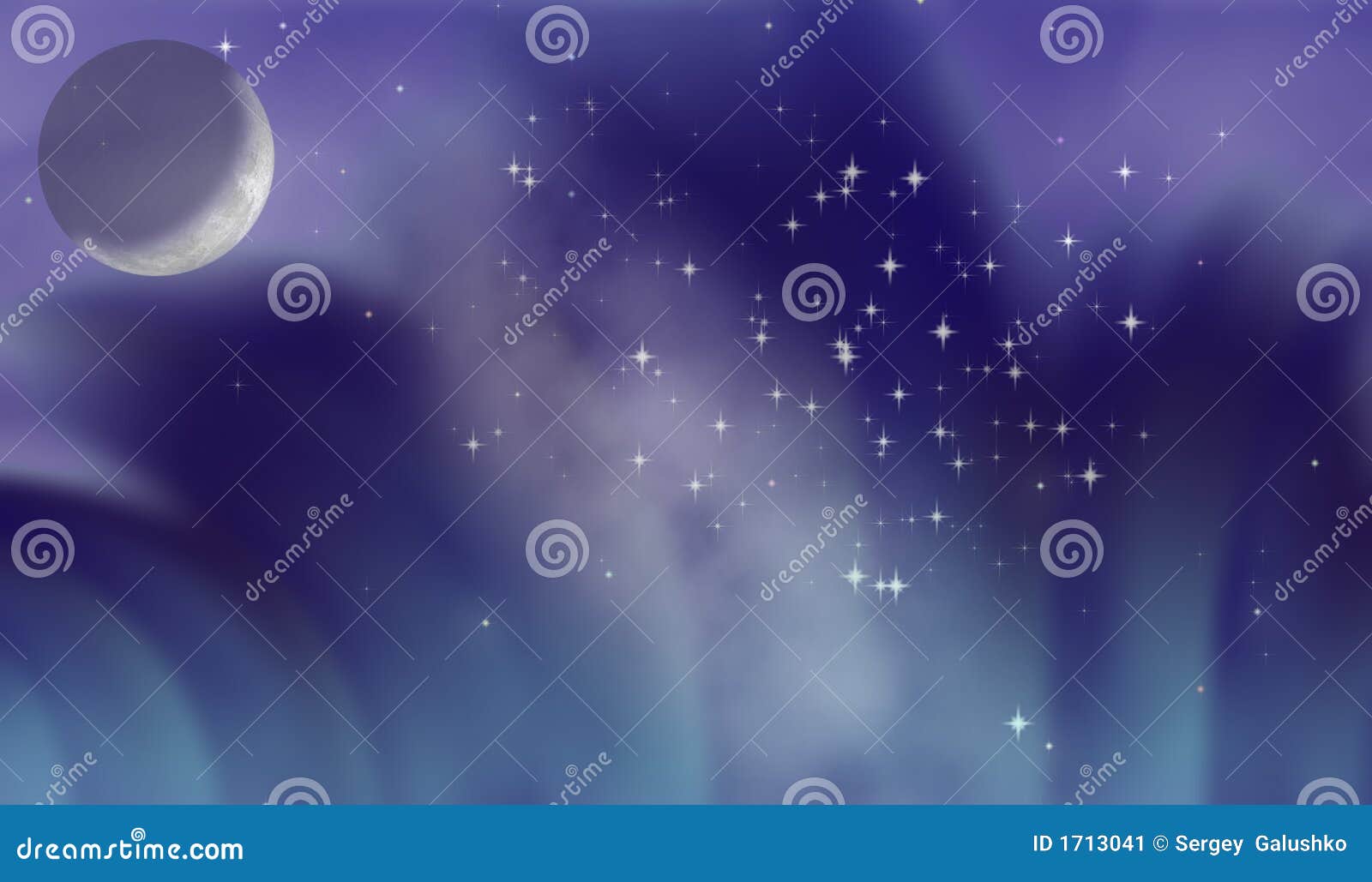 Moon_fantastic stock illustration. Illustration of backgrounds - 1713041