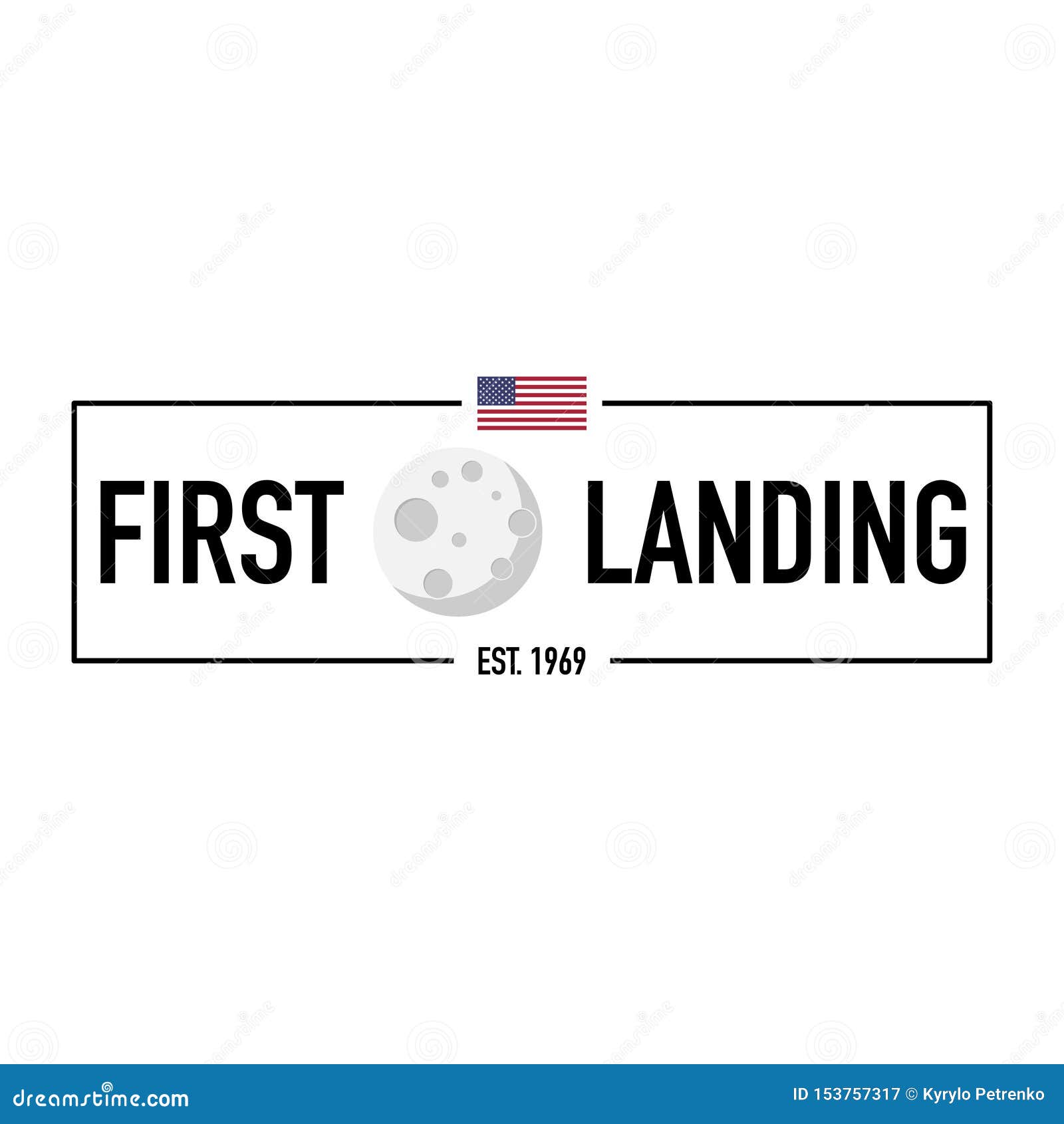 July 20 1969, Apollo 11 Moon Landing Day Calendar Vector Illustration ...