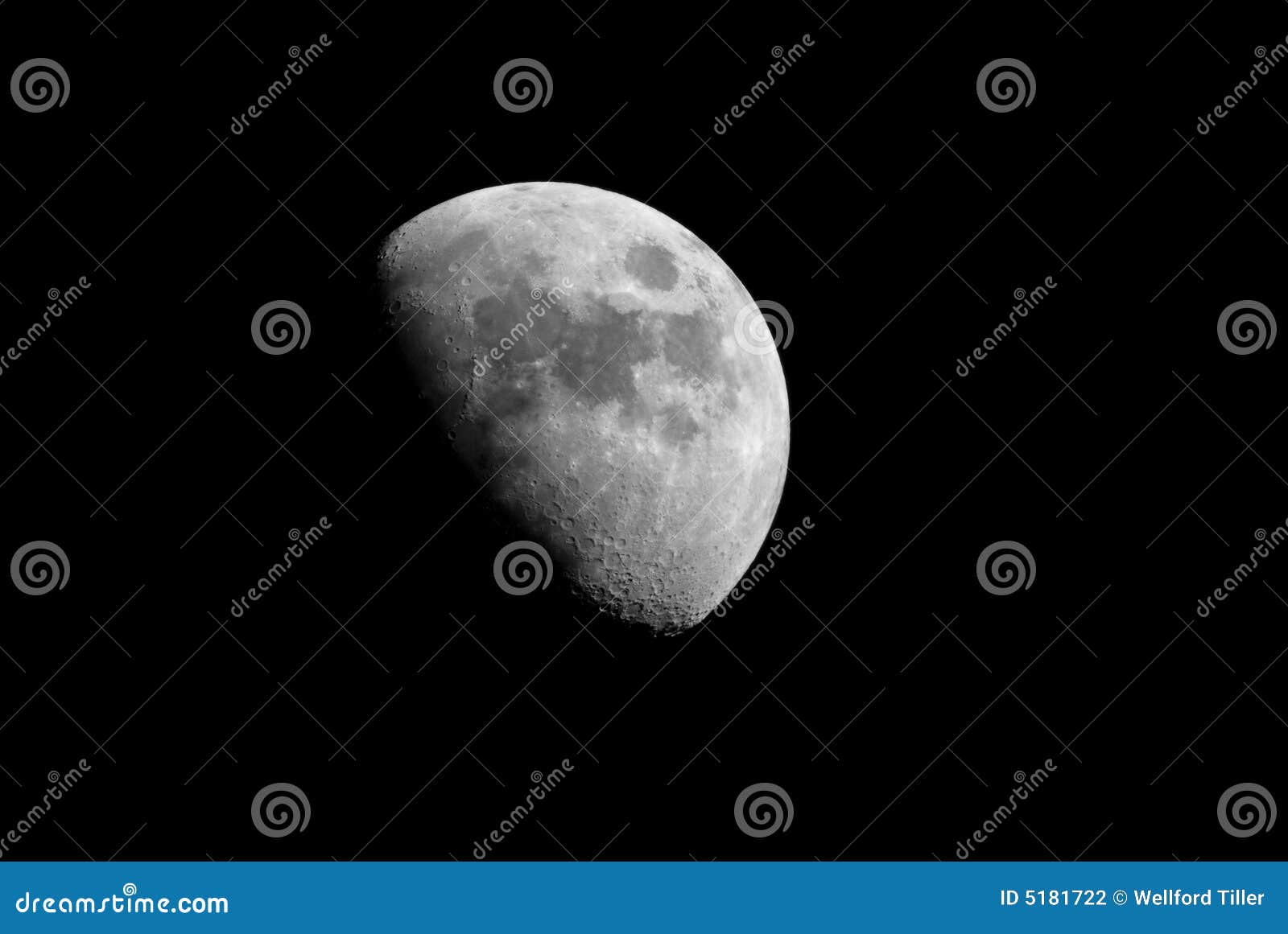 Moon First Phase stock photo. Image of lunar, astrophotography - 5181722