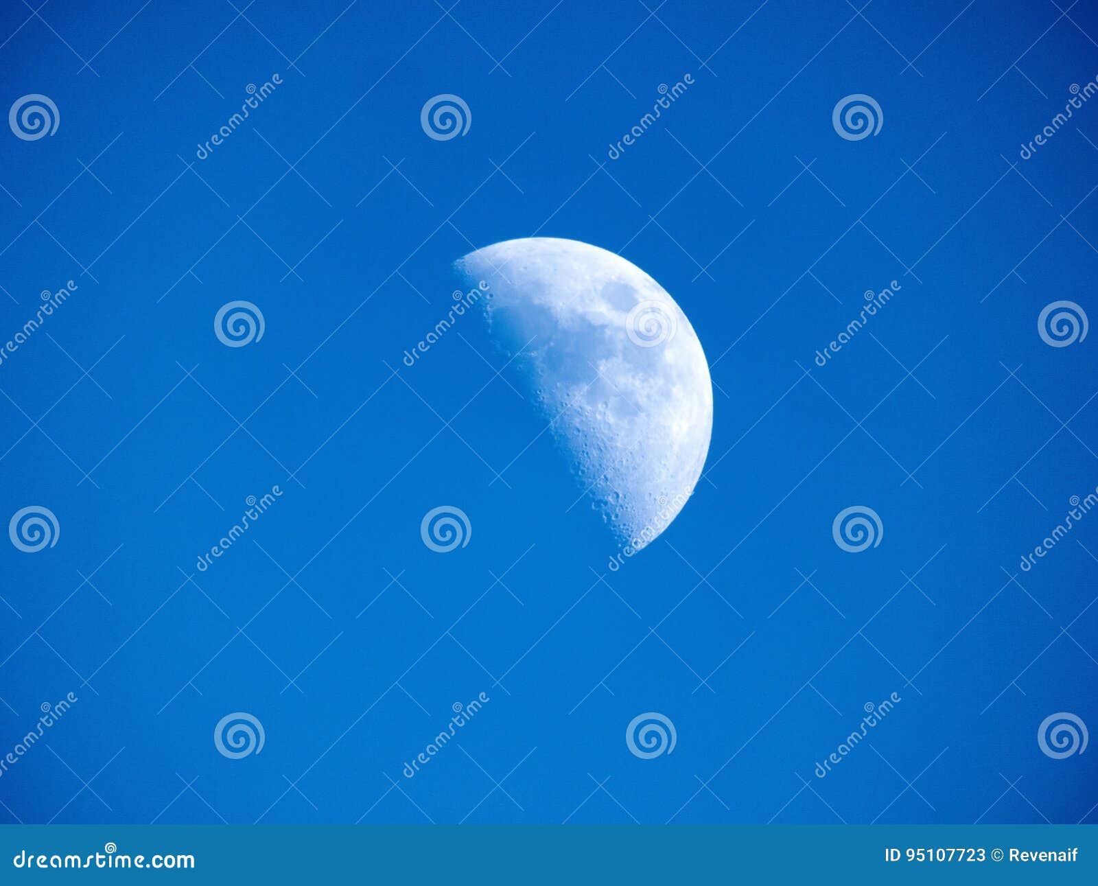 Moon First Quarter Third Quarter - Day Stock Image - Image of faith ...