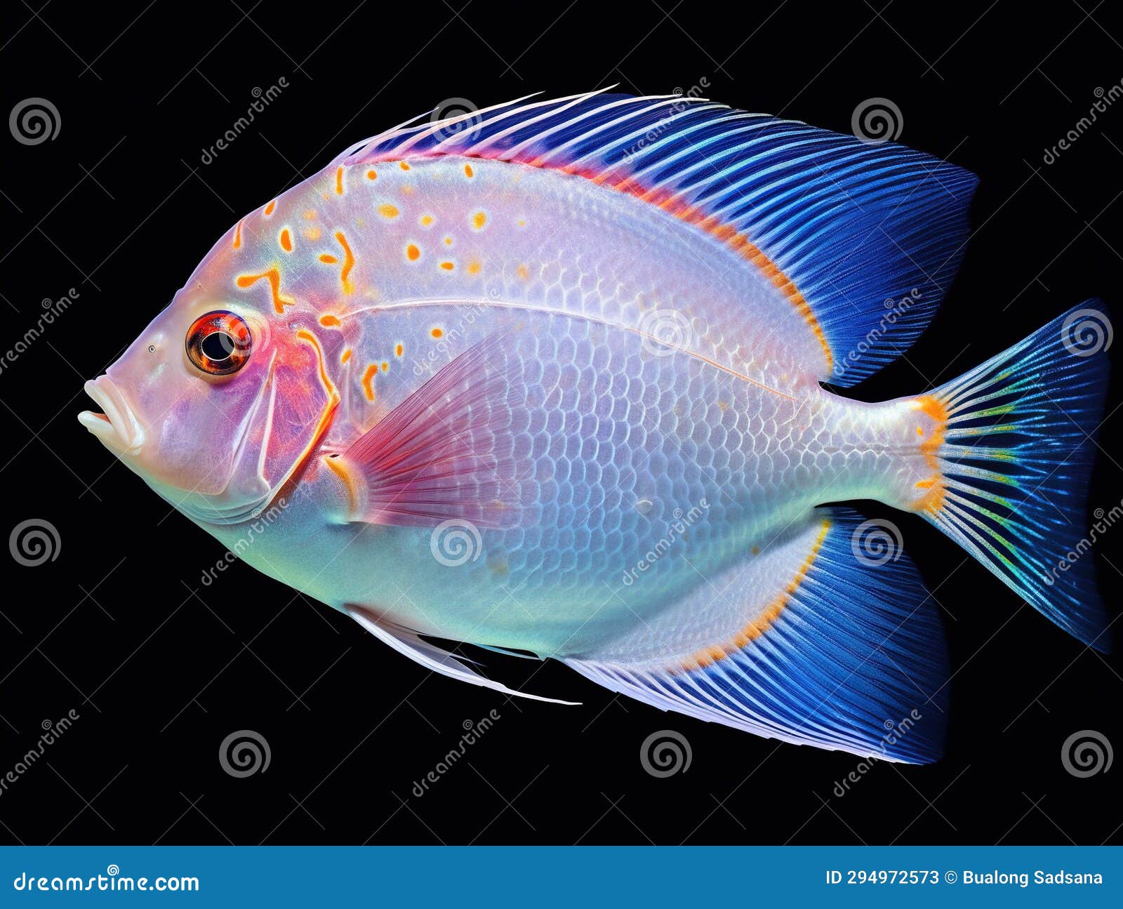 Moon Fish Isolated Made with Generative AI Illustration Stock ...