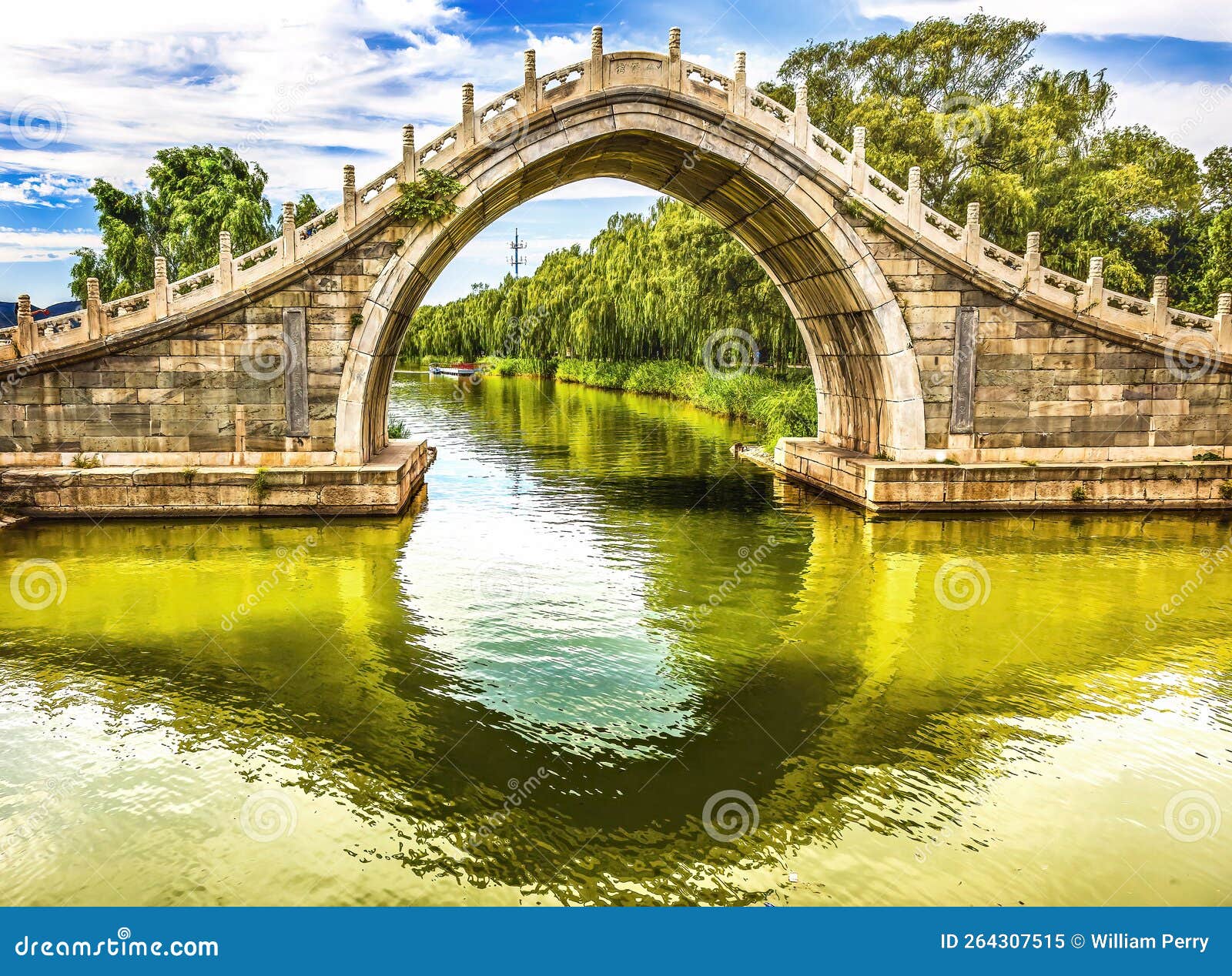 Moon Gate Bridge Reflection Summer Palace Beijing China Stock Image ...