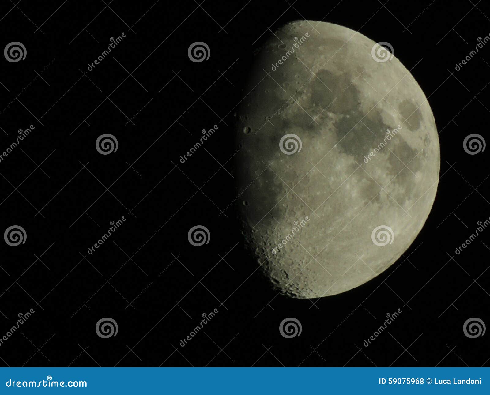 Moon stock photo. Image of planet, galaxy, nature, halfmoon - 59075968