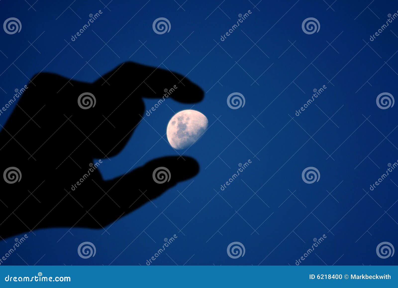 Moon hand stock photo. Image of dusk, lunar, background - 6218400