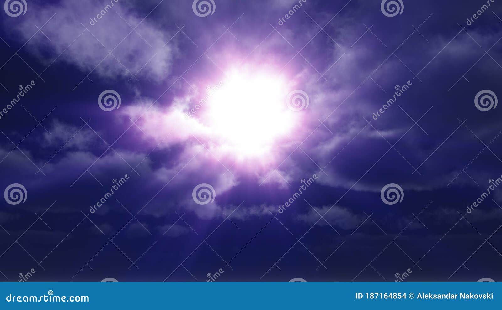 Moon Horror Clouds at Night Stock Illustration - Illustration of bright ...