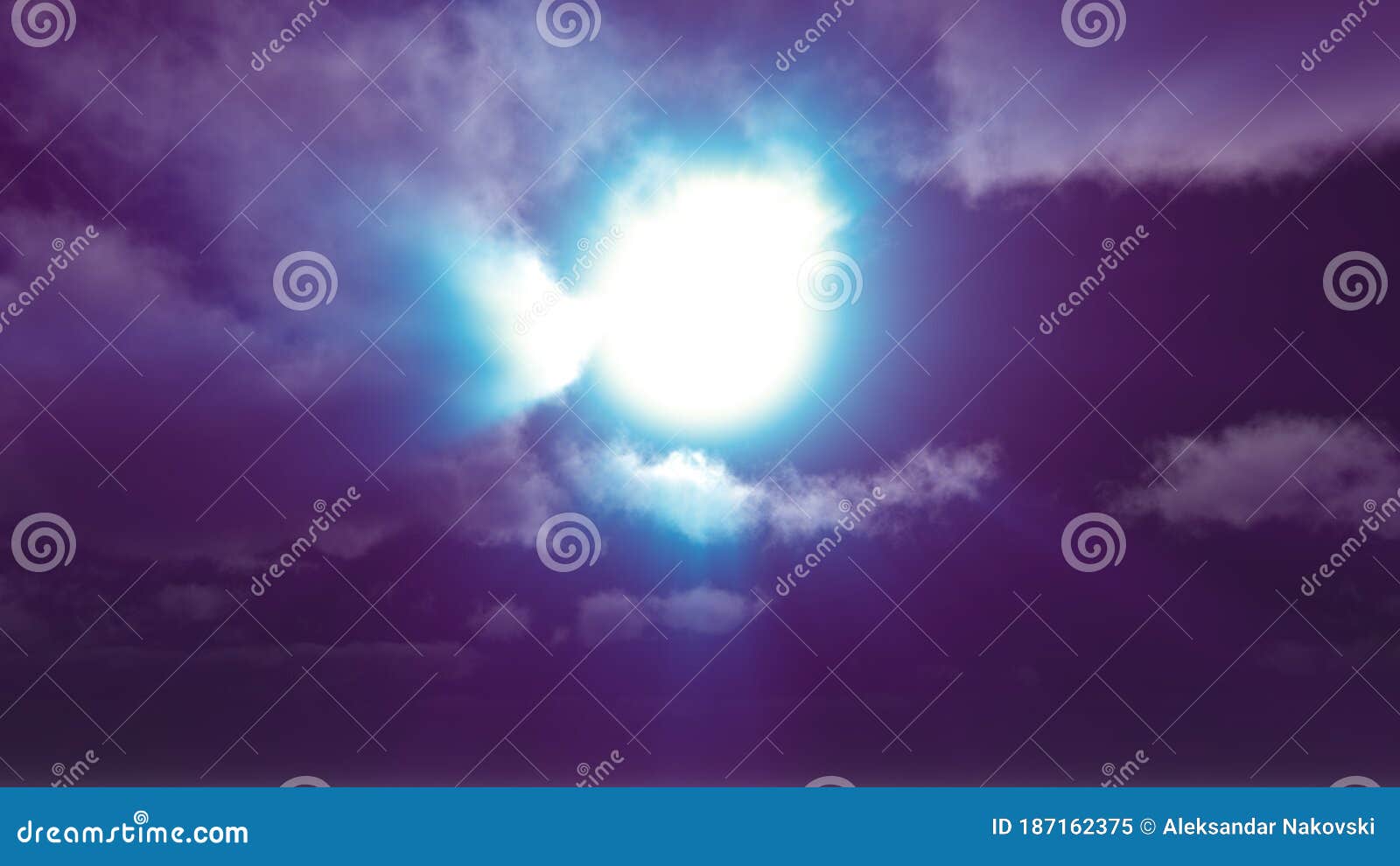 Moon Horror Clouds at Night Stock Illustration - Illustration of ...