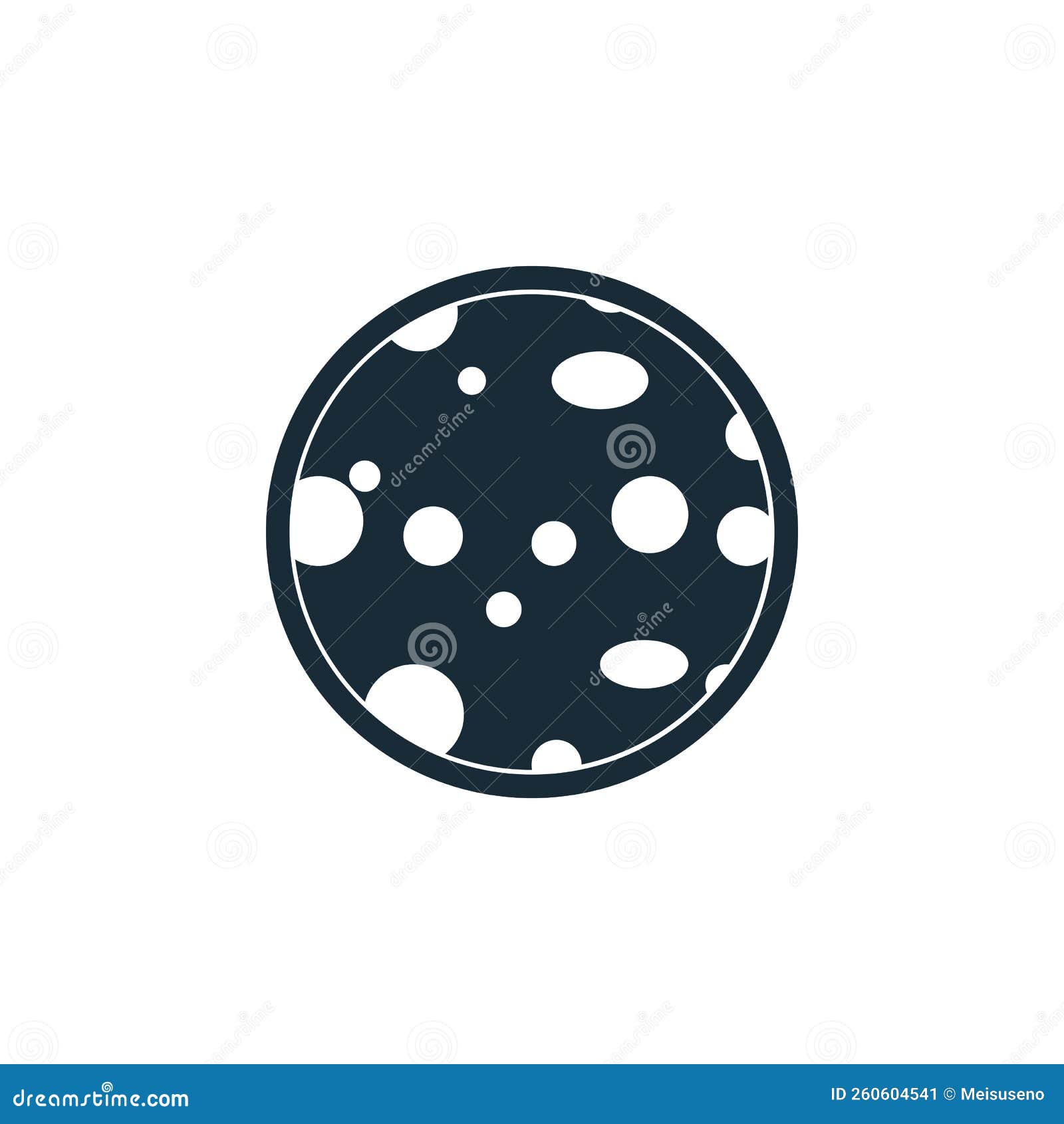 Moon Icon Design Template Elements Stock Vector - Illustration of ...
