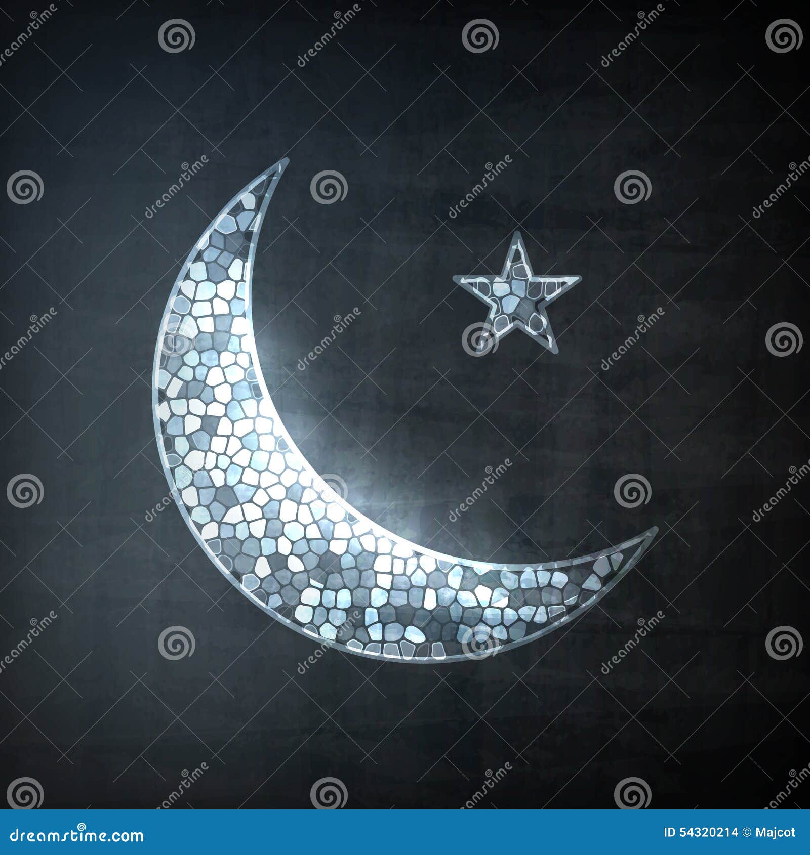 Moon icon, Graphic Concept stock vector. Illustration of handwriting ...