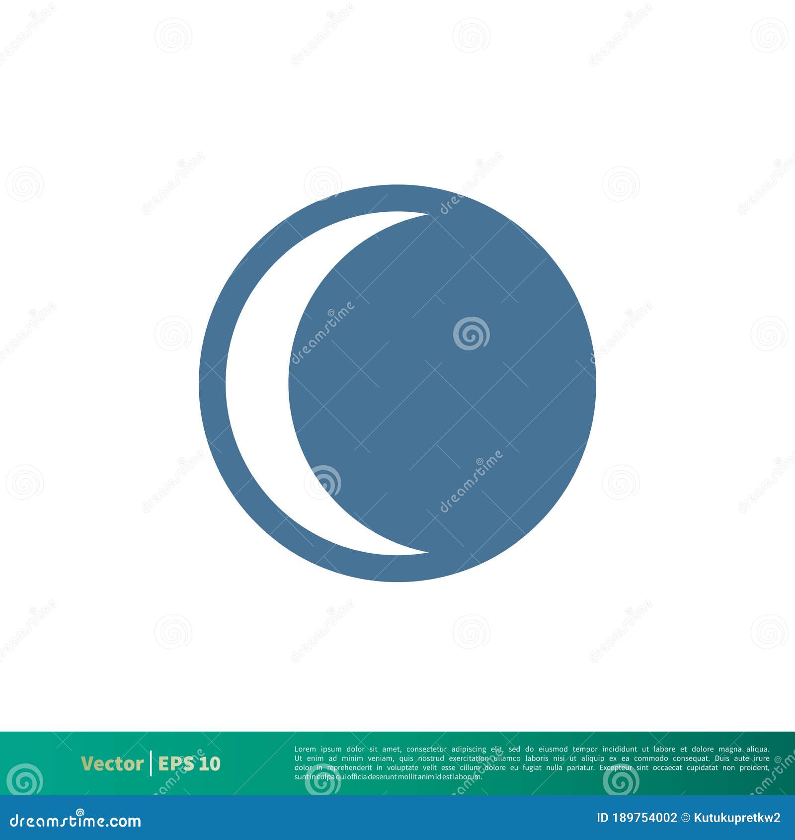Moon Icon Vector Logo Template Illustration Design. Vector EPS 10 Stock ...