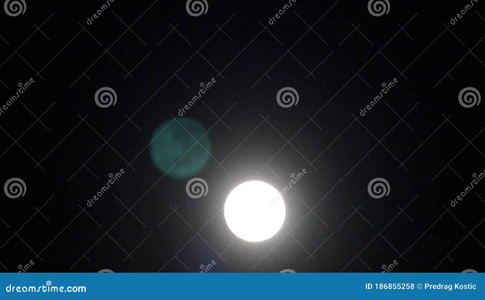 The moon and its shadow stock photo. Image of night - 186855258