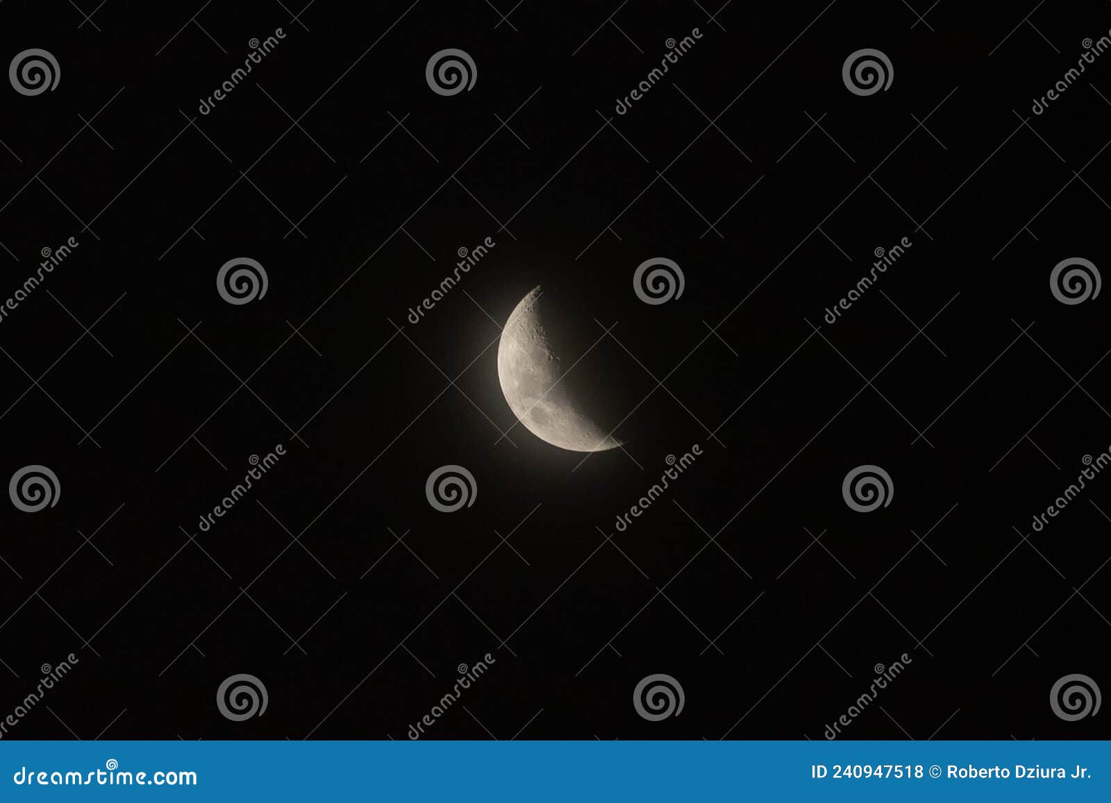 The Moon in Its Waning Phase Stock Photo - Image of phase, craters ...