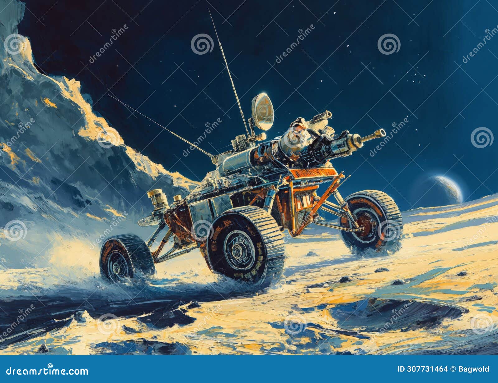 Moon Lander Illustration stock illustration. Illustration of astronomy ...