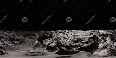Moon Landscape HDRI, Spherical Environment Panorama Background Map ...