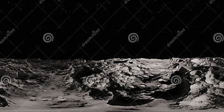 Moon Landscape HDRI, Spherical Environment Panorama Background Map ...