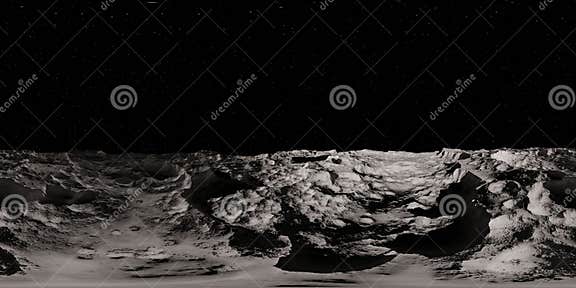 Moon Landscape HDRI, Spherical Environment Panorama Background Map ...
