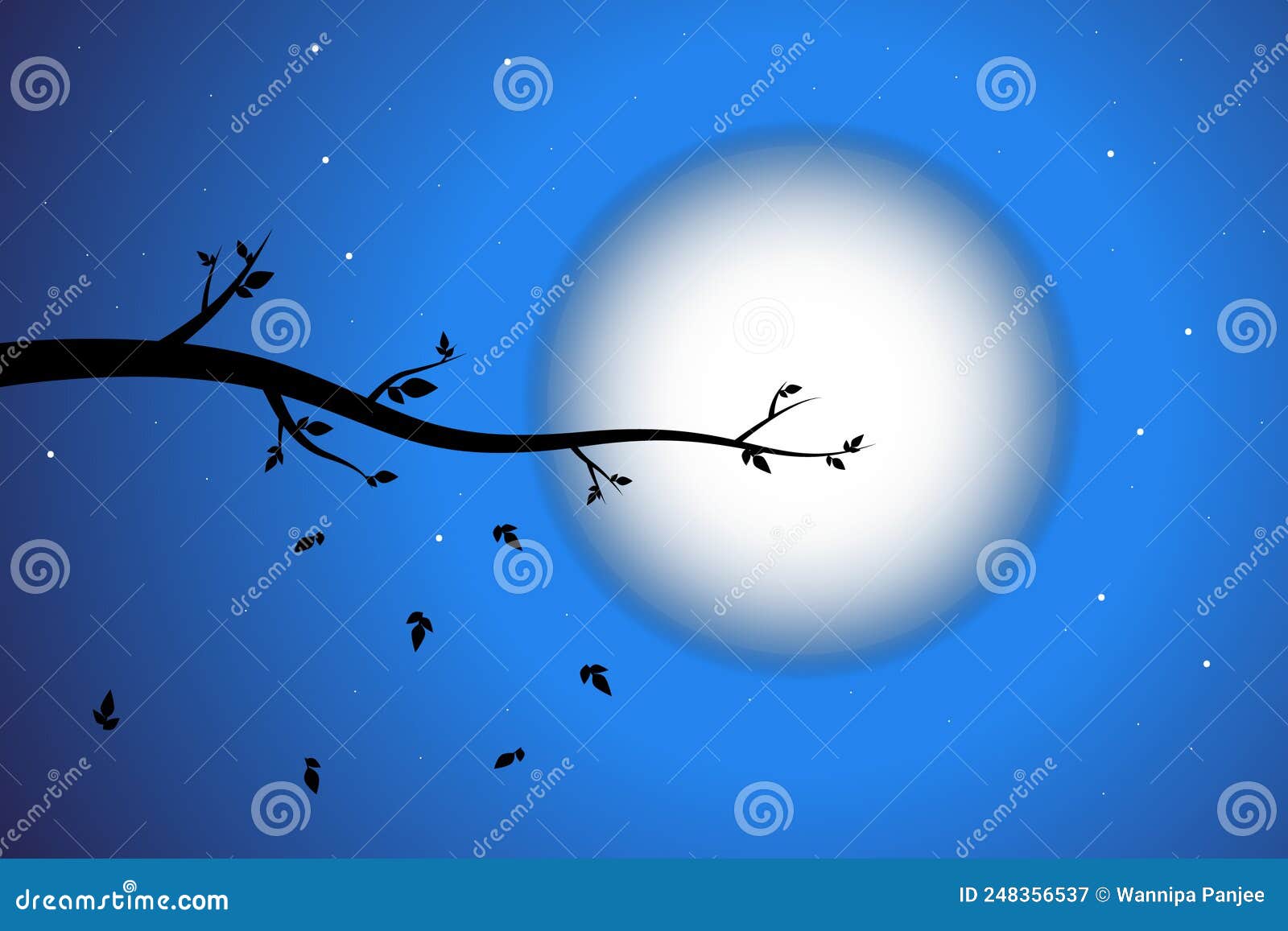 Moon light Background stock vector. Illustration of text - 248356537