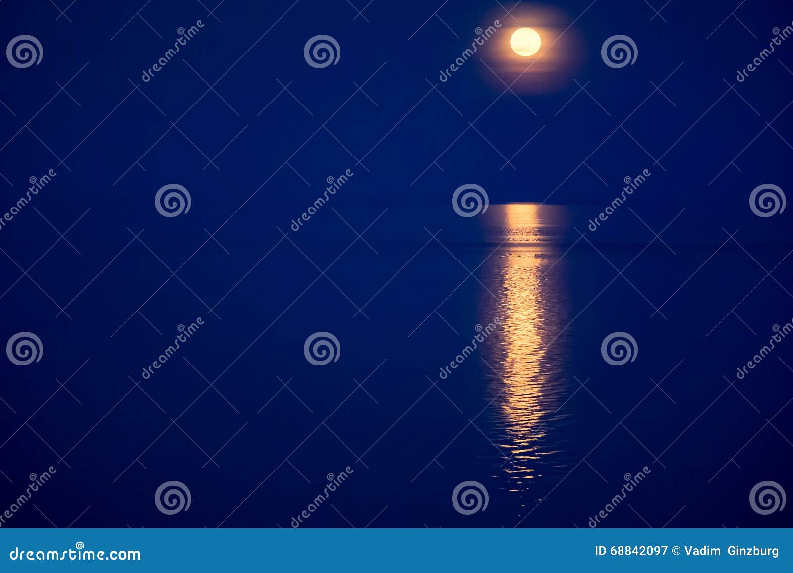 Moon Light Gleam in Water - Beautiful Background Stock Image - Image of ...