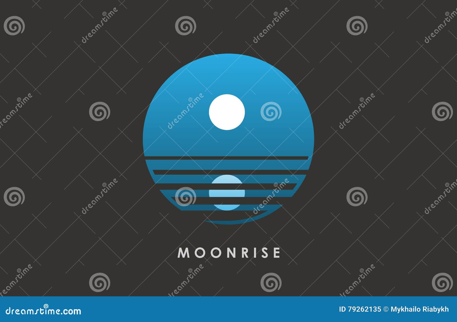 Moon Logo Design. Creative . Night . Full . Cartoon Vector ...