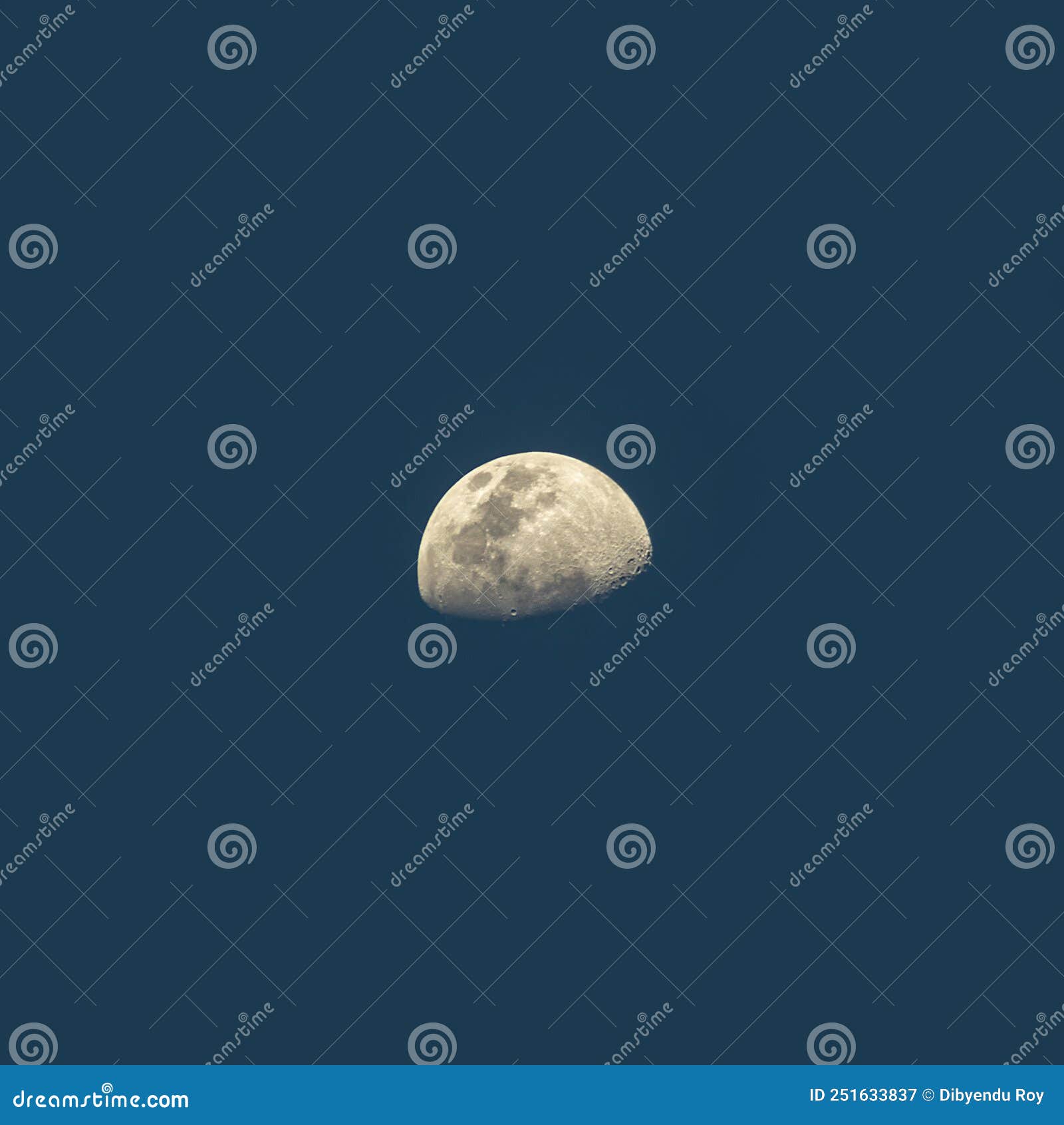 Moon Lunar Phase on 12th March 2022 from Kolkata, India Stock Image ...