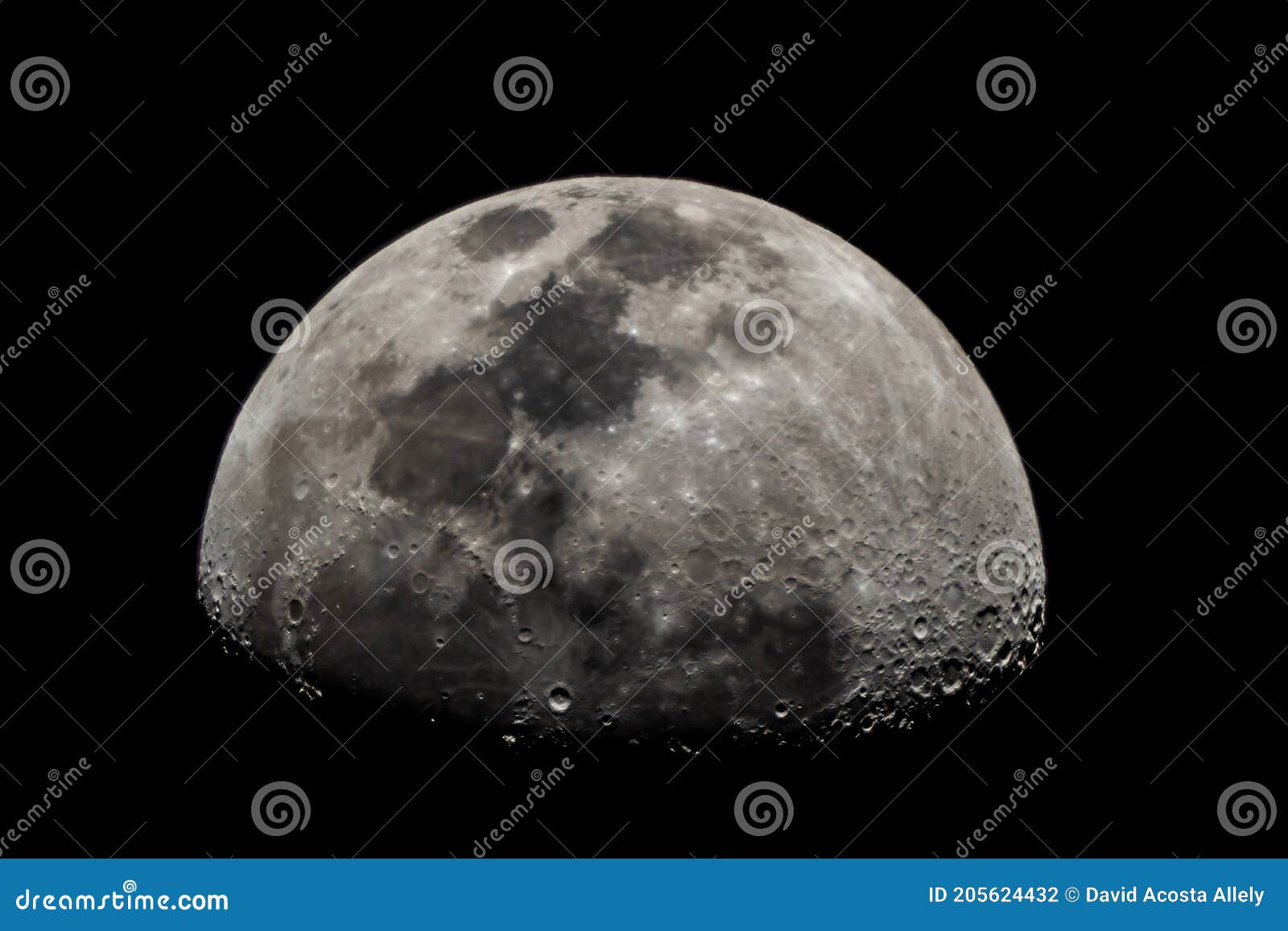The moon, March 16, 2019 stock photo. Image of astronomical - 205624432