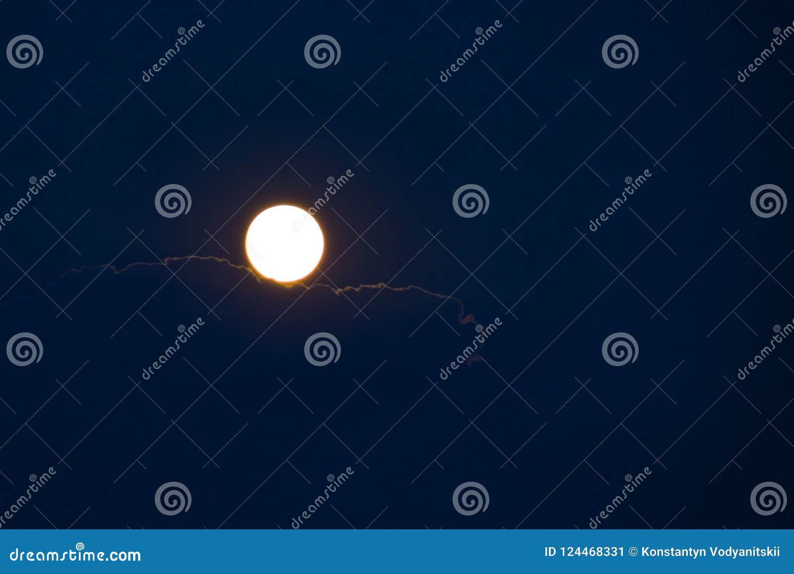 Moon stock image. Image of moon, rise, brightmoon, night - 124468331