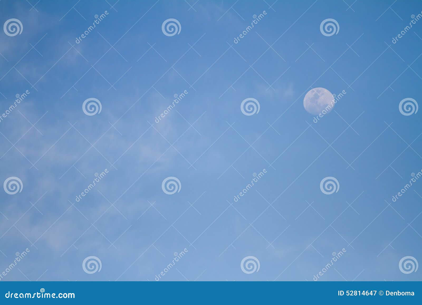 Moon stock image. Image of natural, dark, luna, morning - 52814647