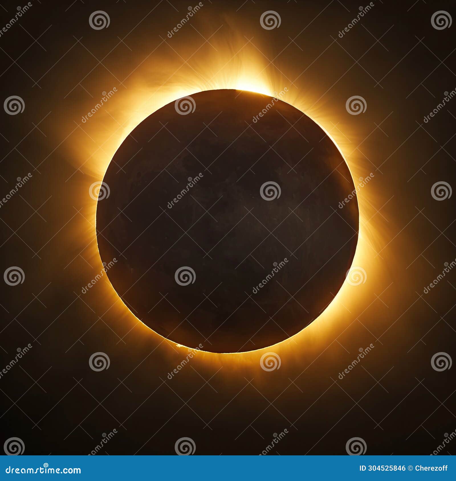 The Moon Moves in Front of the Sun Stock Illustration - Illustration of ...