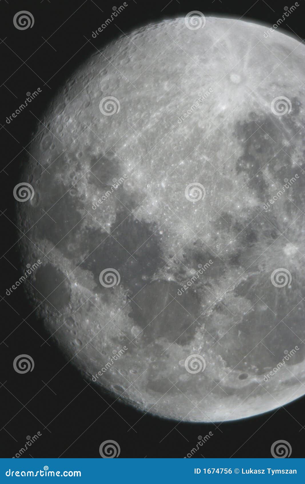 Moon at night stock photo. Image of night, moonlight, astro - 1674756