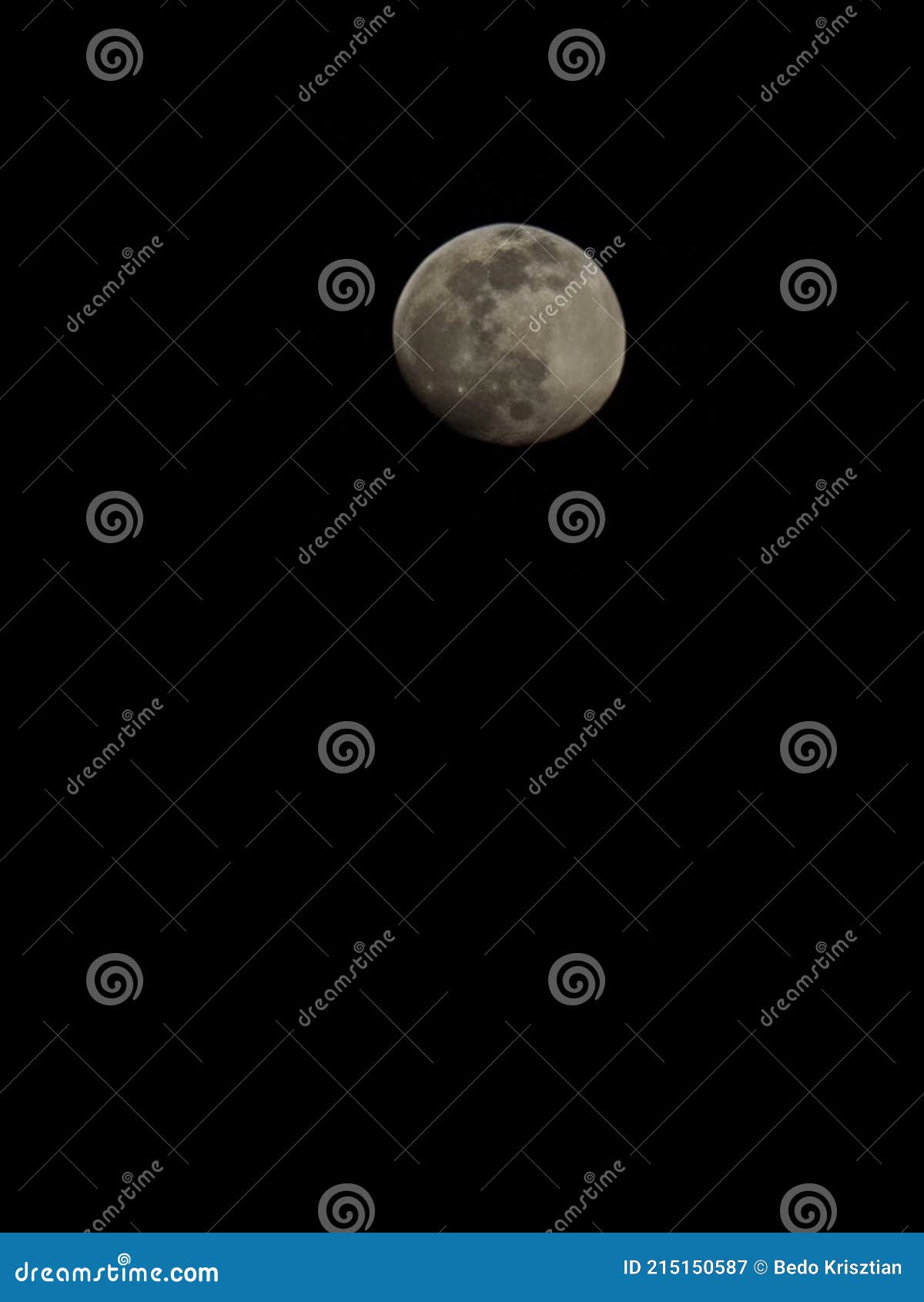 The Moon at night stock image. Image of monochrome, circle - 215150587